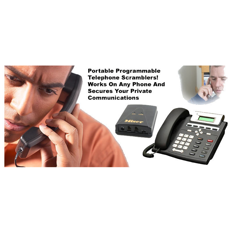 MISER telephone scrambler encryption Portable Telephone Voice Scrambler