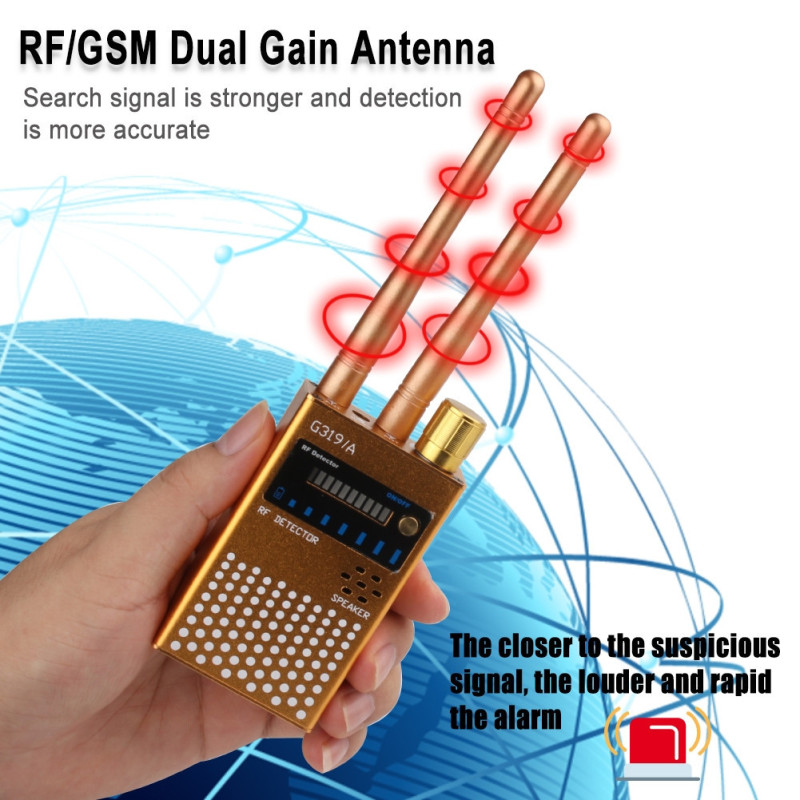 Anti Spy RF Signal Detector GPS Signal Detector Spy Bug WiFi Camera ...
